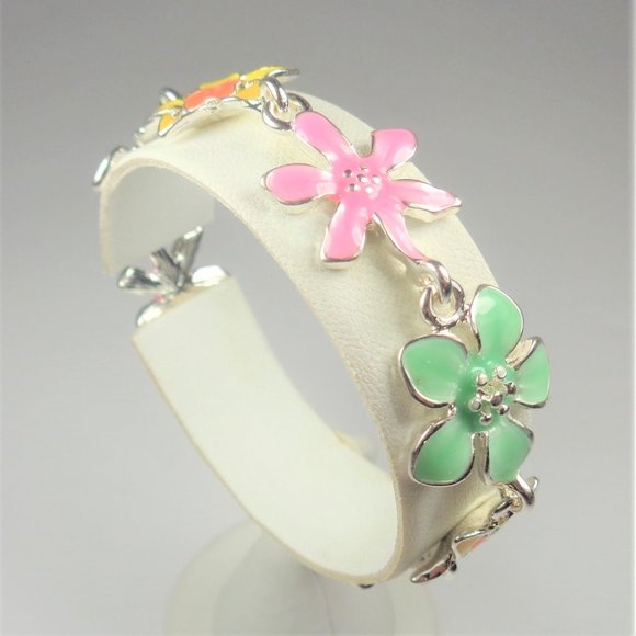 Jewelry | Tropical Multi Color Flower Aloha Island Bracelet | Poshmark